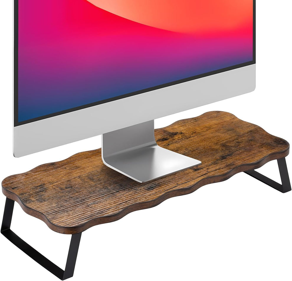 Wooden Monitor Stand Riser - Stylish & Organized Workspace Solution ...