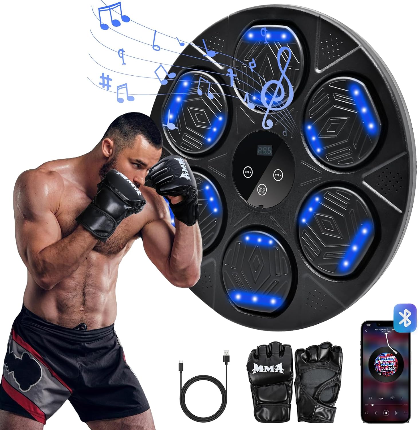 SIALUX Electronic Music Punching Bag - Power Up Your Boxing Skills ...
