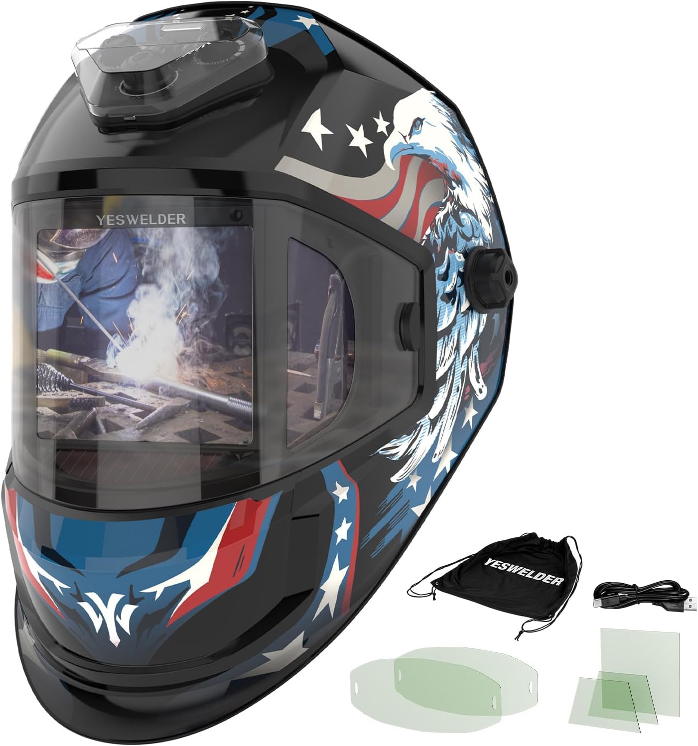 YESWELDER Auto Darkening Welding Helmet: True Color Vision – GearMustHave