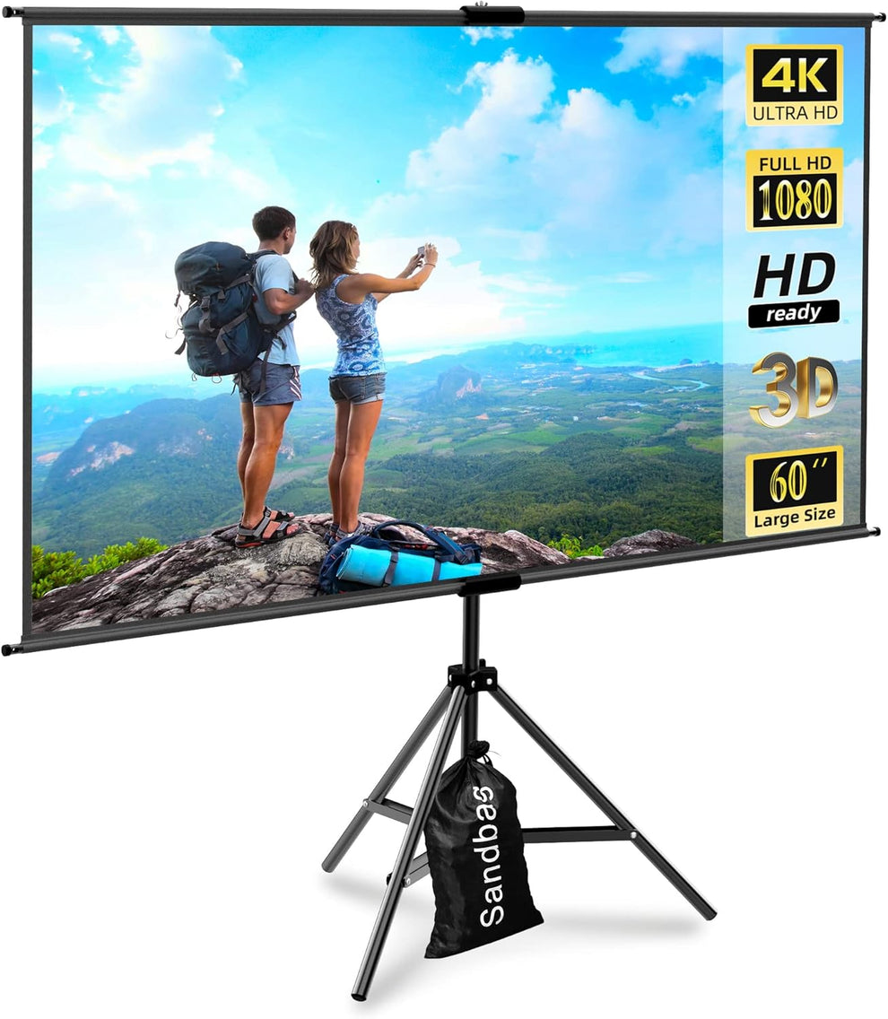 Portable 60-Inch Tripod Screen by Lejiada - Easy Setup & Durable ...