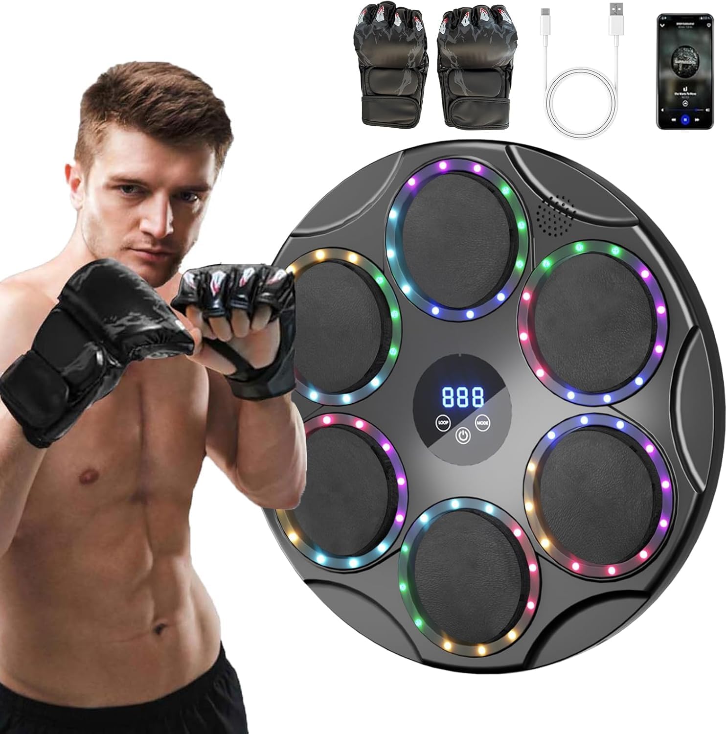 Wall-mounted Boxing Trainer for Dynamic Workouts – GearMustHave