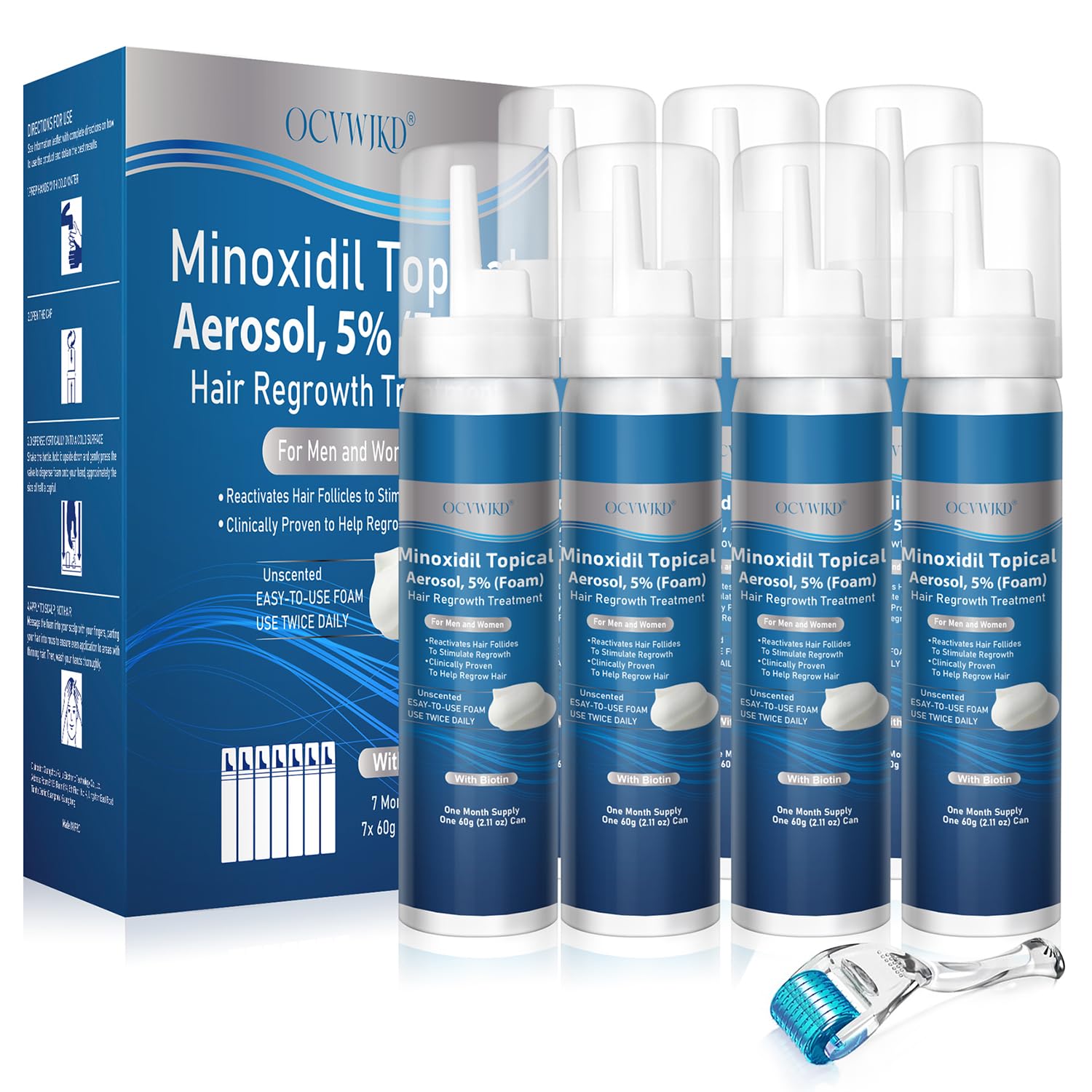OCVWJKD 5% Minoxidil Foam for Hair Growth Treatment – GearMustHave