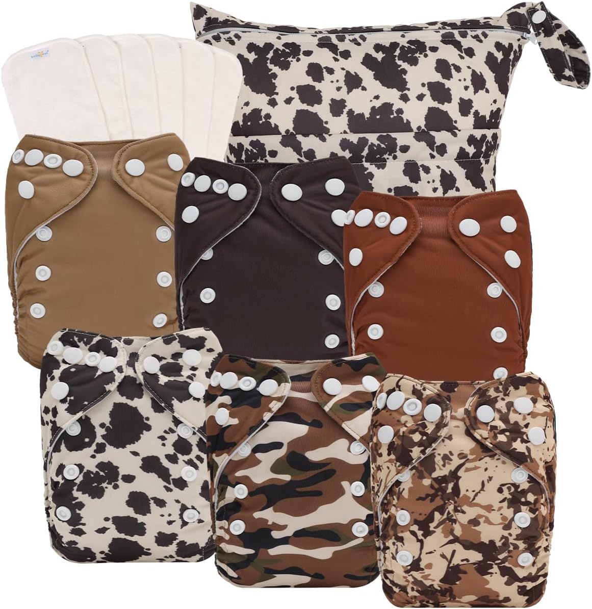 Babygoal Newborn Cloth Diapers Pack: Reusable & Waterproof – GearMustHave