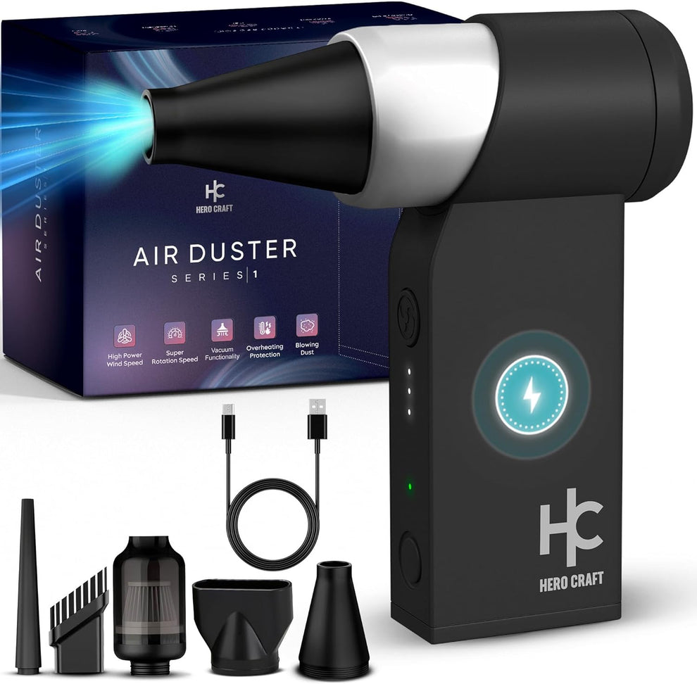 Powerful Rechargeable Air Duster & Vacuum - Hero Craft – GearMustHave
