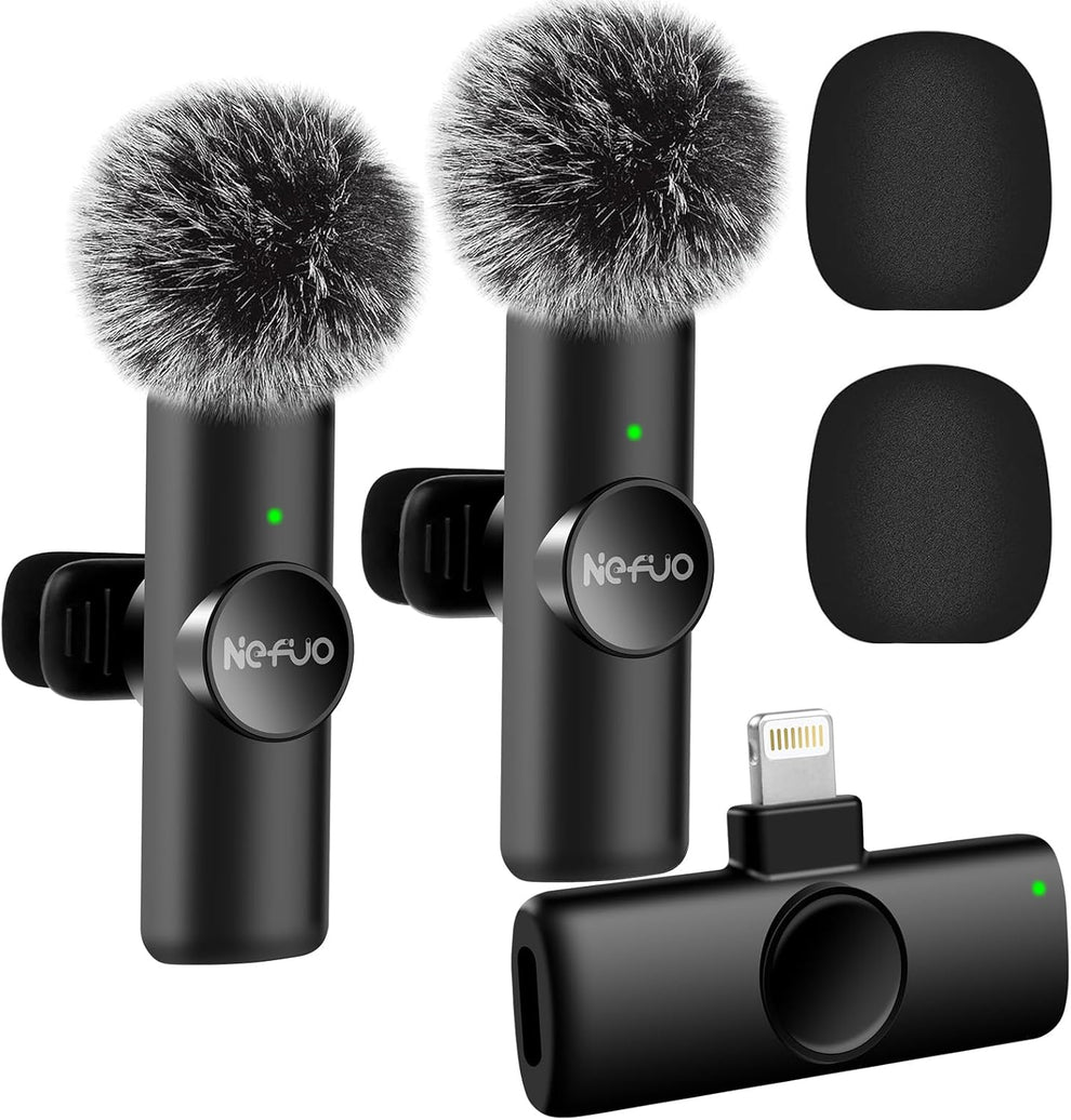 Pro Wireless Lavalier Mic Set: Crystal Clear Sound for Content Creatio ...