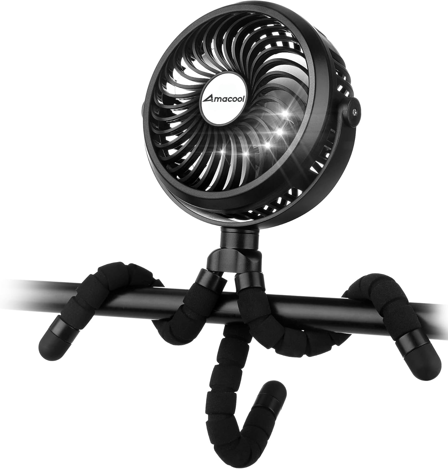Portable Flexi Fan: 3-Speed AMACOOL Clip-On – GearMustHave