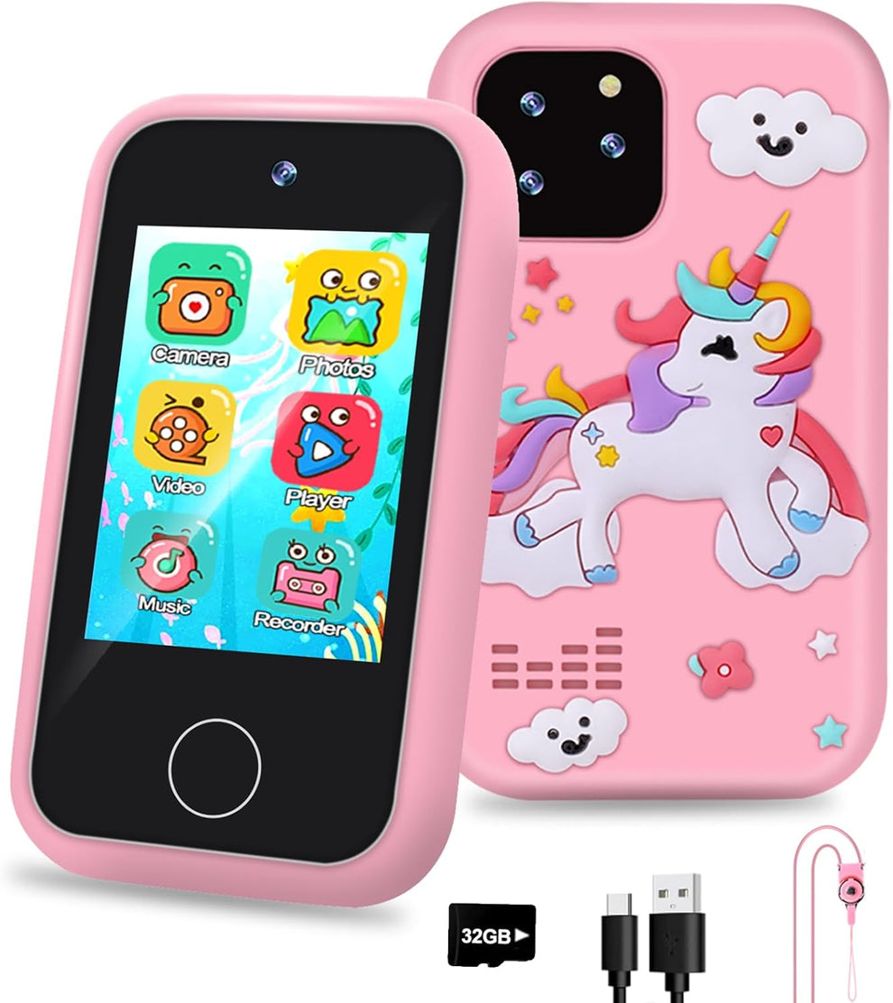 Interactive Kids Smart Phone - Touchscreen Play Toy (Pink) – GearMustHave