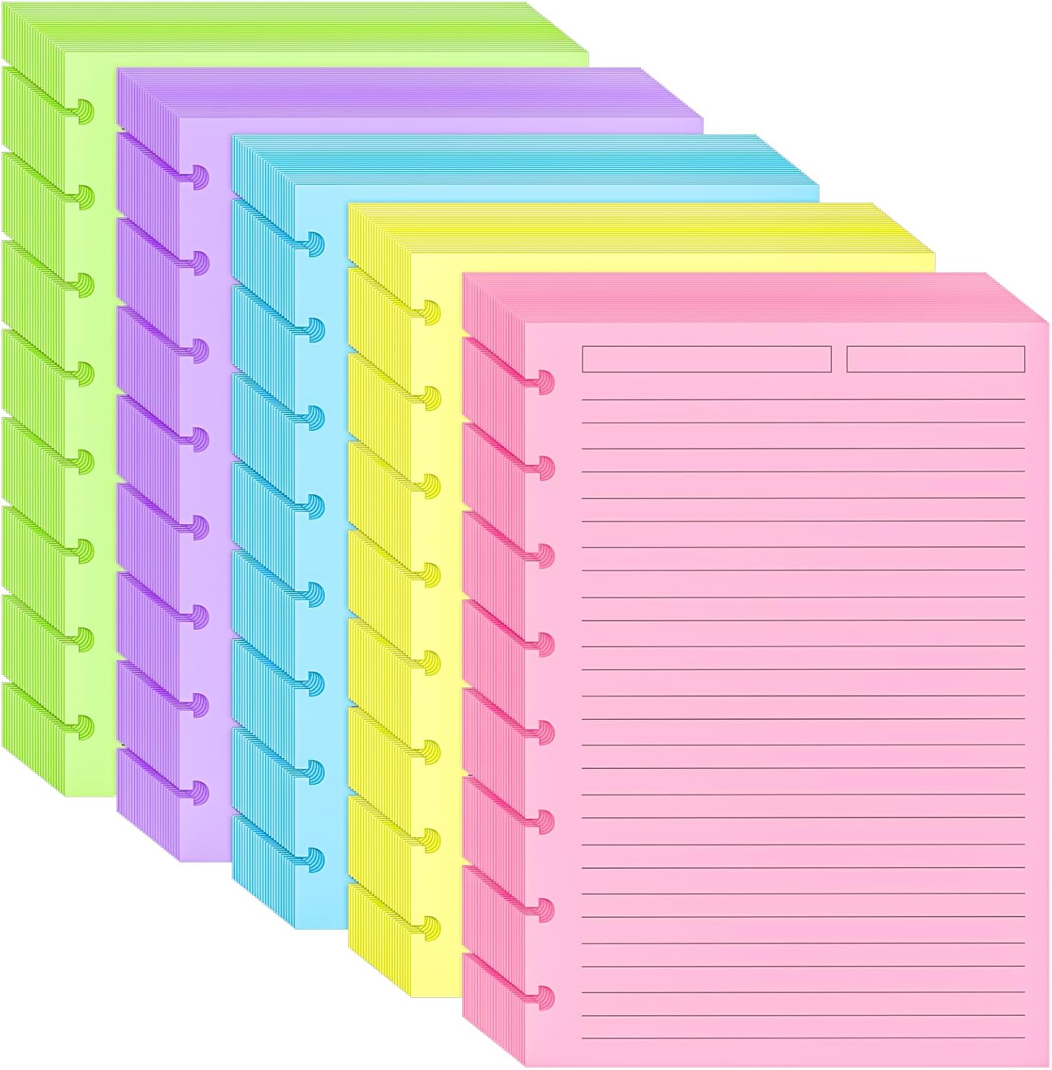 MotBach 100 Sheets 120gsm Discbound Refill Paper - 5 Colors – GearMustHave