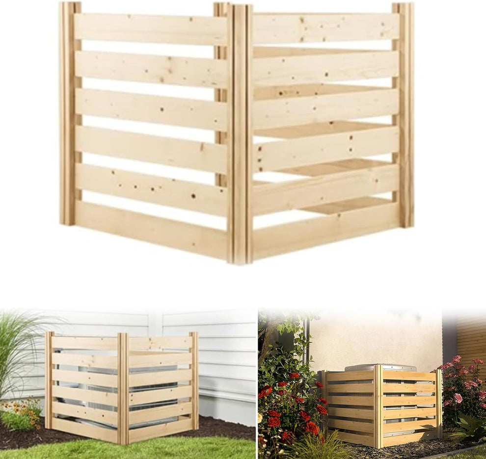 Cedar Privacy Screen for Air Conditioners - 3 Panels – GearMustHave