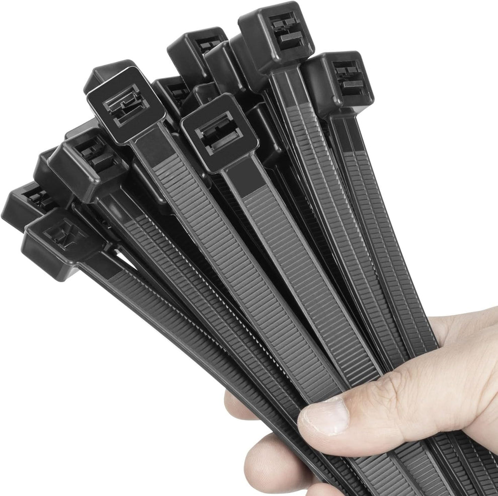 Eletoo 18 Heavy Duty Zip Ties 100 Pack - 300 lbs Tensile Strength ...