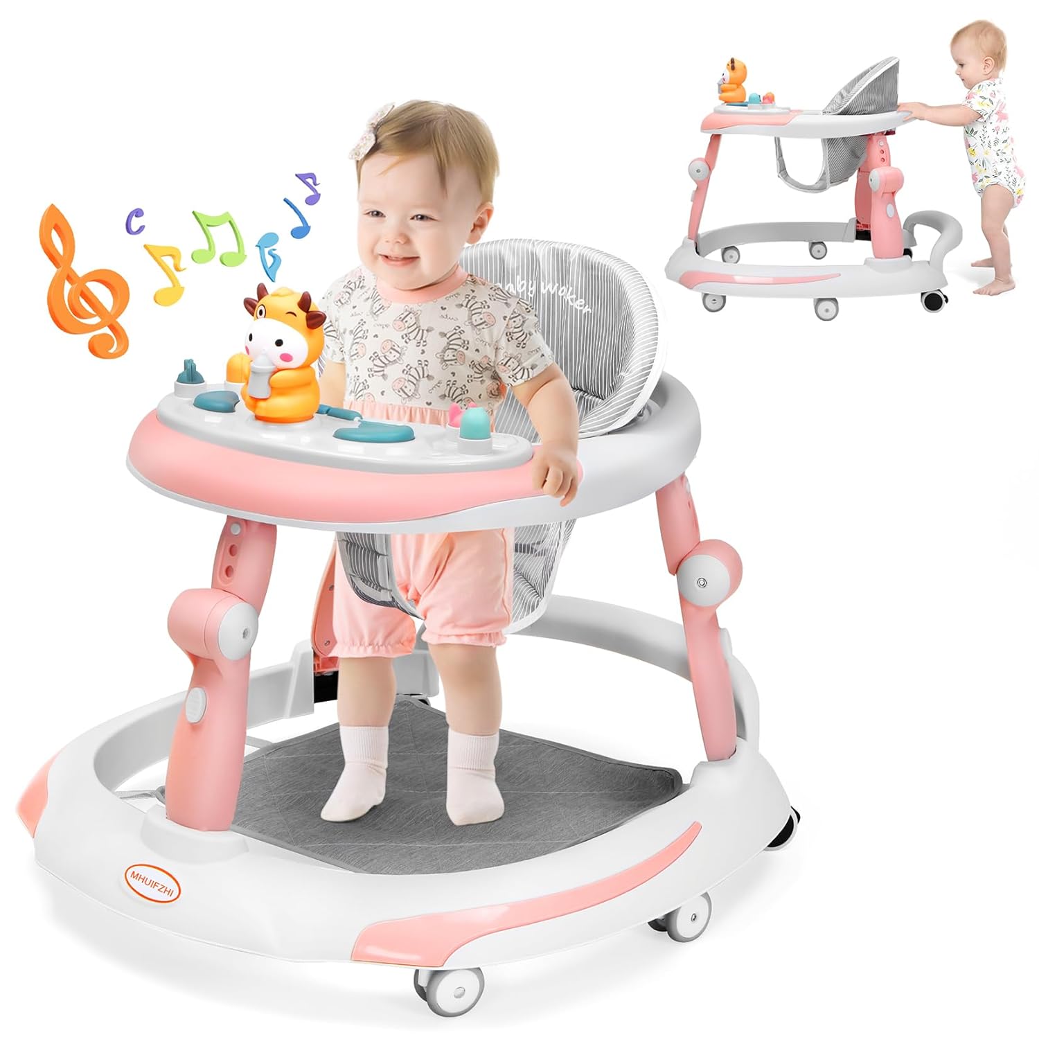 Music Baby Walker with Safety Brakes - Roll Over Protection! – GearMustHave
