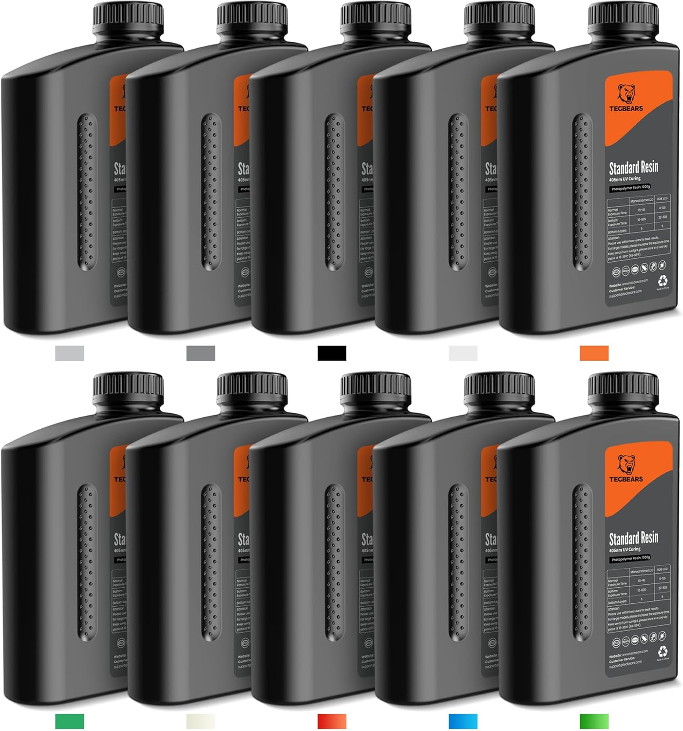 TECBEARS 10KG UV Curing 3D Printer Resin Bundle – GearMustHave