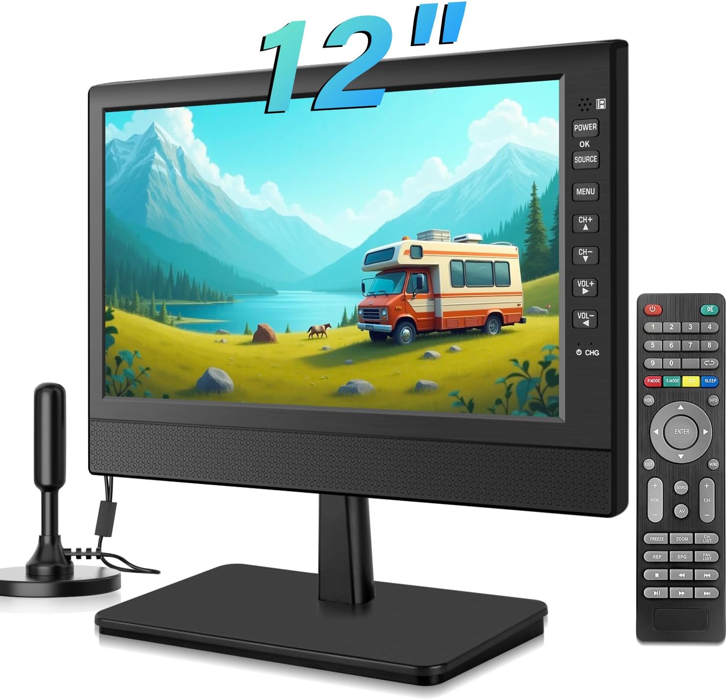 Compact 12 Portable TV with HDMI & USB – GearMustHave