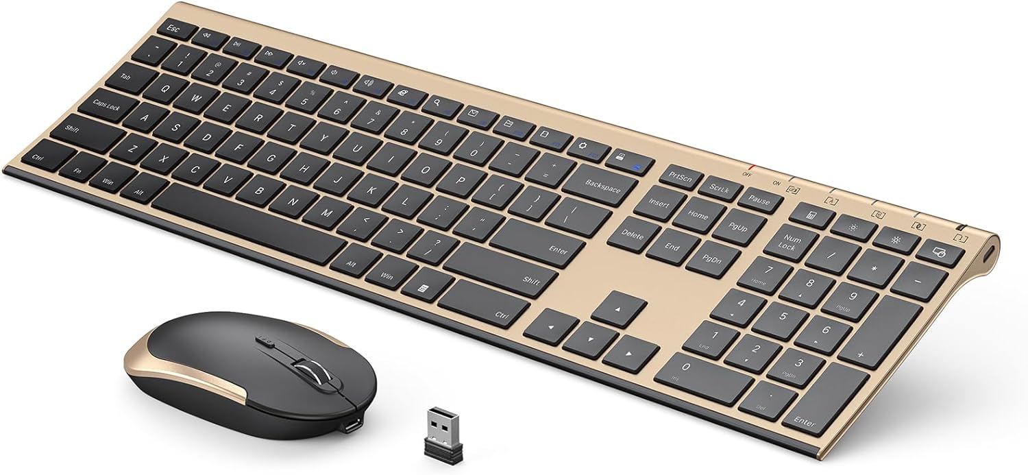 Silent and Sleek Wireless Keyboard Combo – GearMustHave
