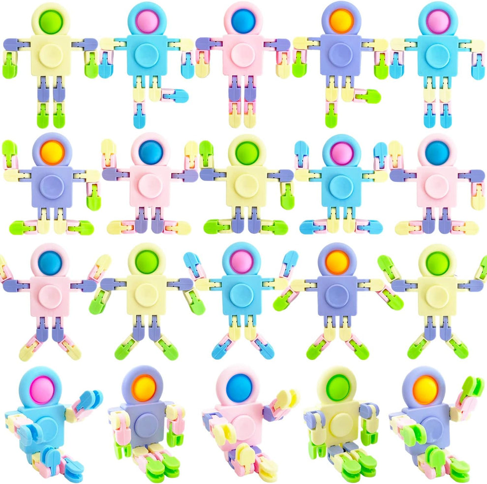 Transformable Chain Robot Fidget Toy - Stress Relief Sensory Fun ...