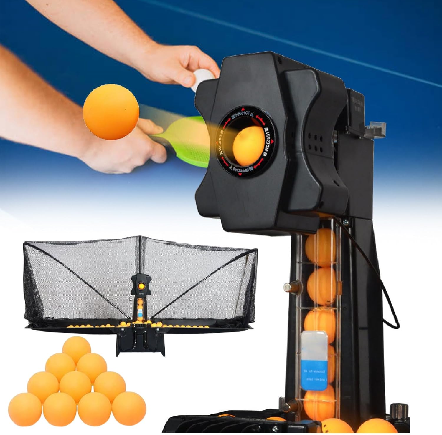 All-Round Serve Machine with 100 Balls – GearMustHave