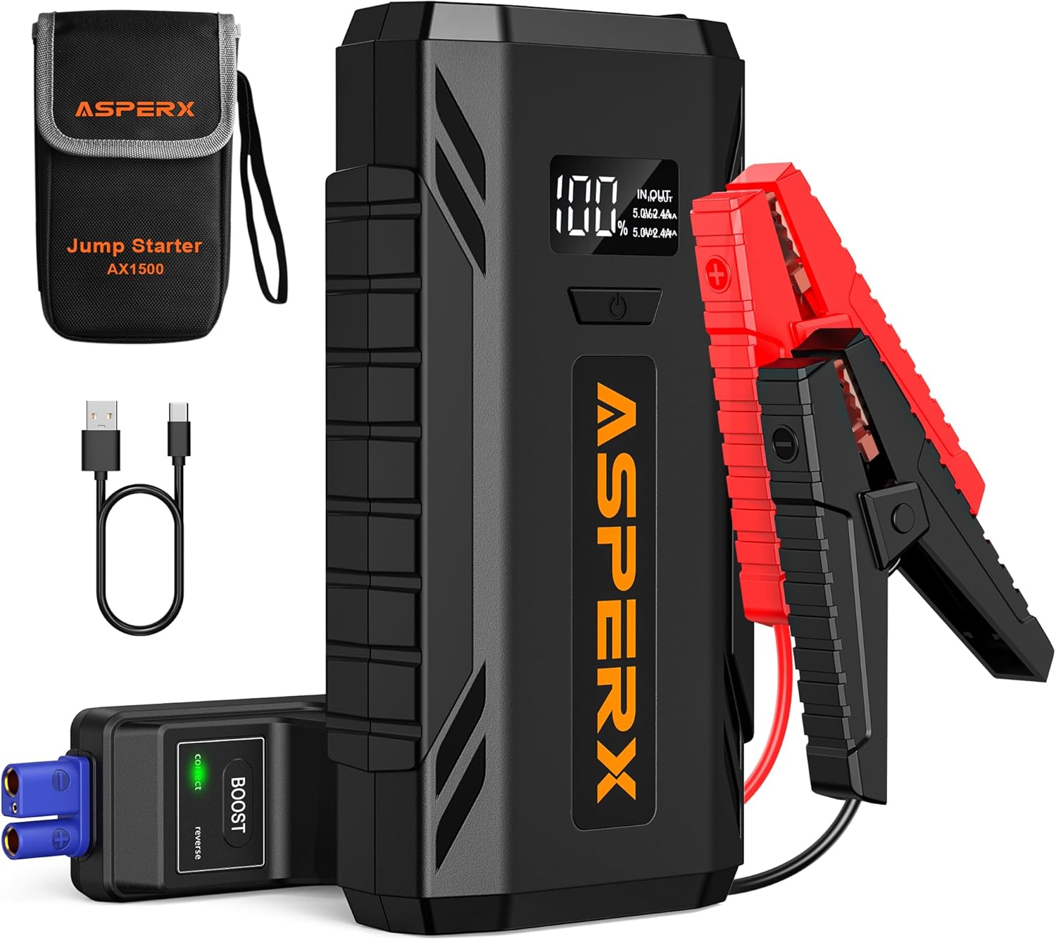 ASPERX 2000A Car Jump Starter: Power Up Your Engine Fast! – GearMustHave