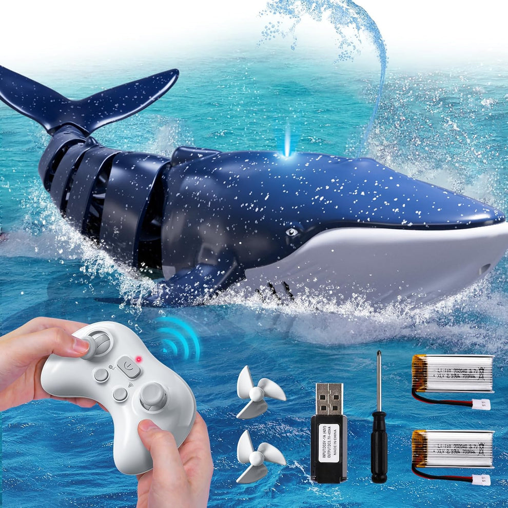Remote Control Whale Shark Toys for Kids - Fun Water Play – GearMustHave