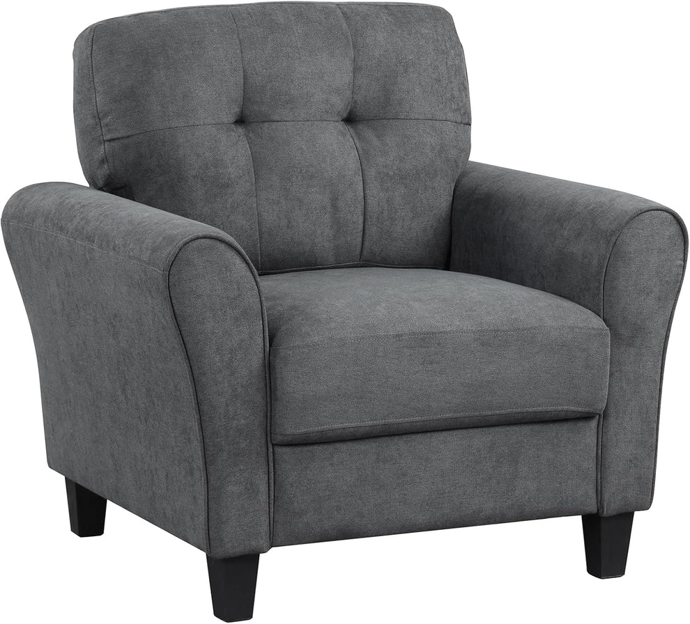 Giantex Modern Tufted Accent Chair - Luxe Comfort, Max 400 lbs, Stylis ...