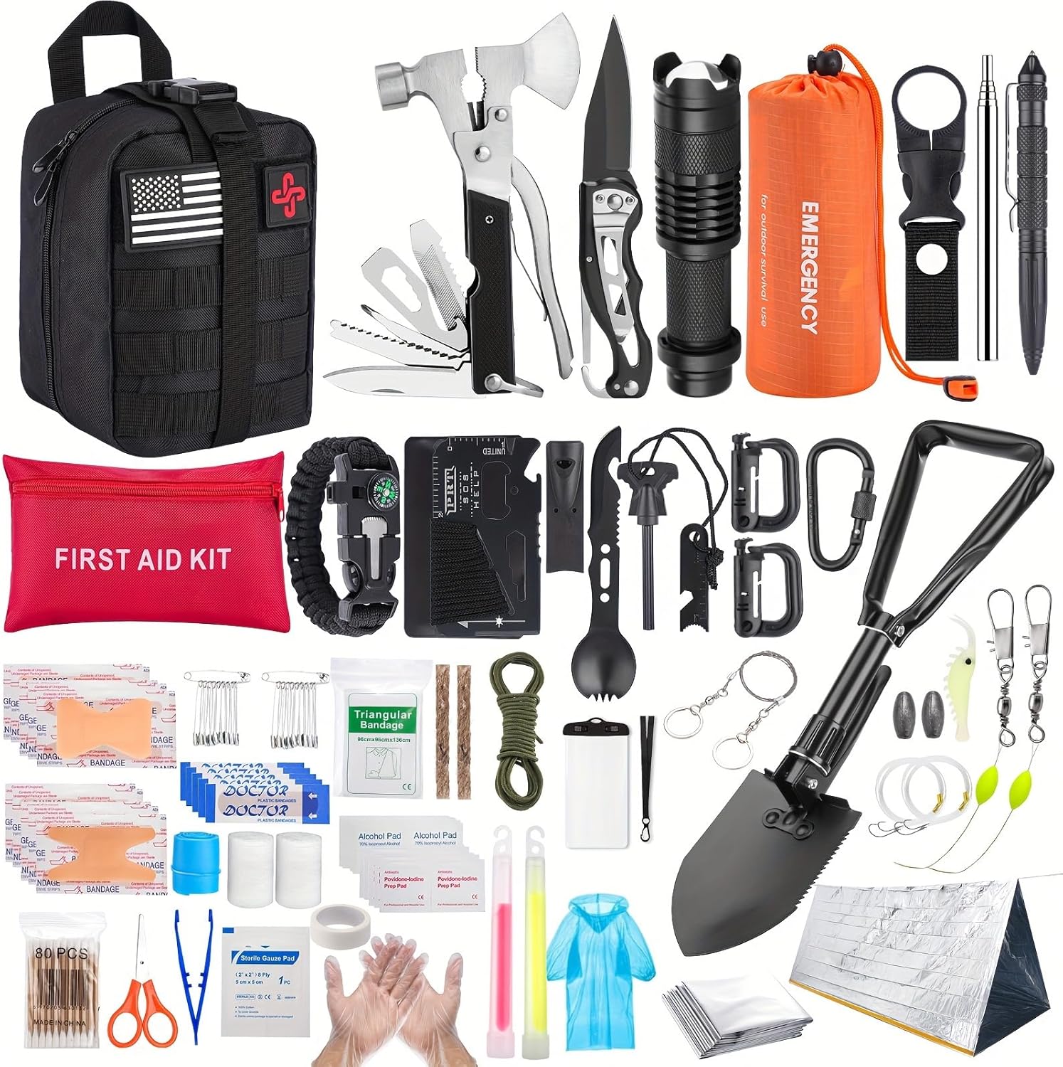 Ultimate 252Pcs Survival Kit: All-in-One Gear for Emergencies ...