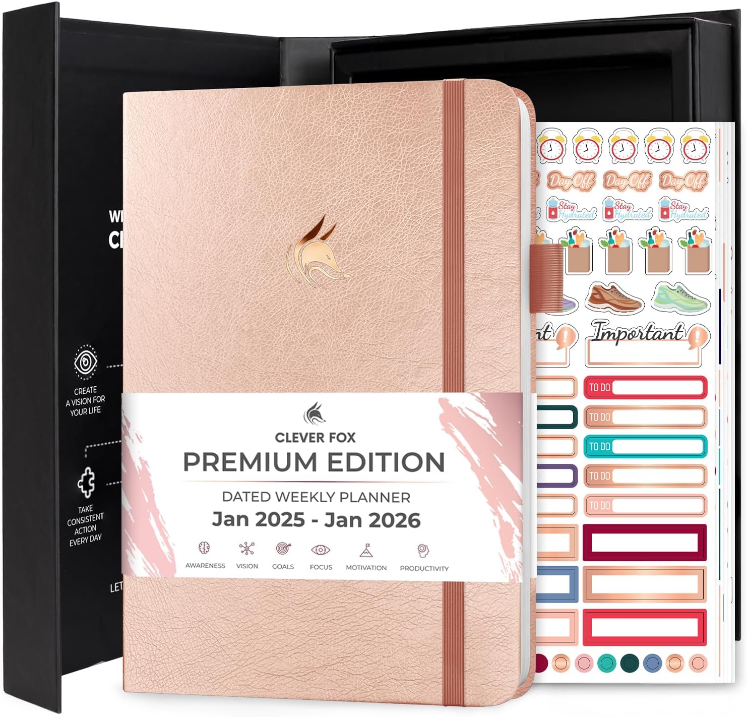 Clever Fox 2025-2026 Weekly Planner: Time Management & Goal Setting ...