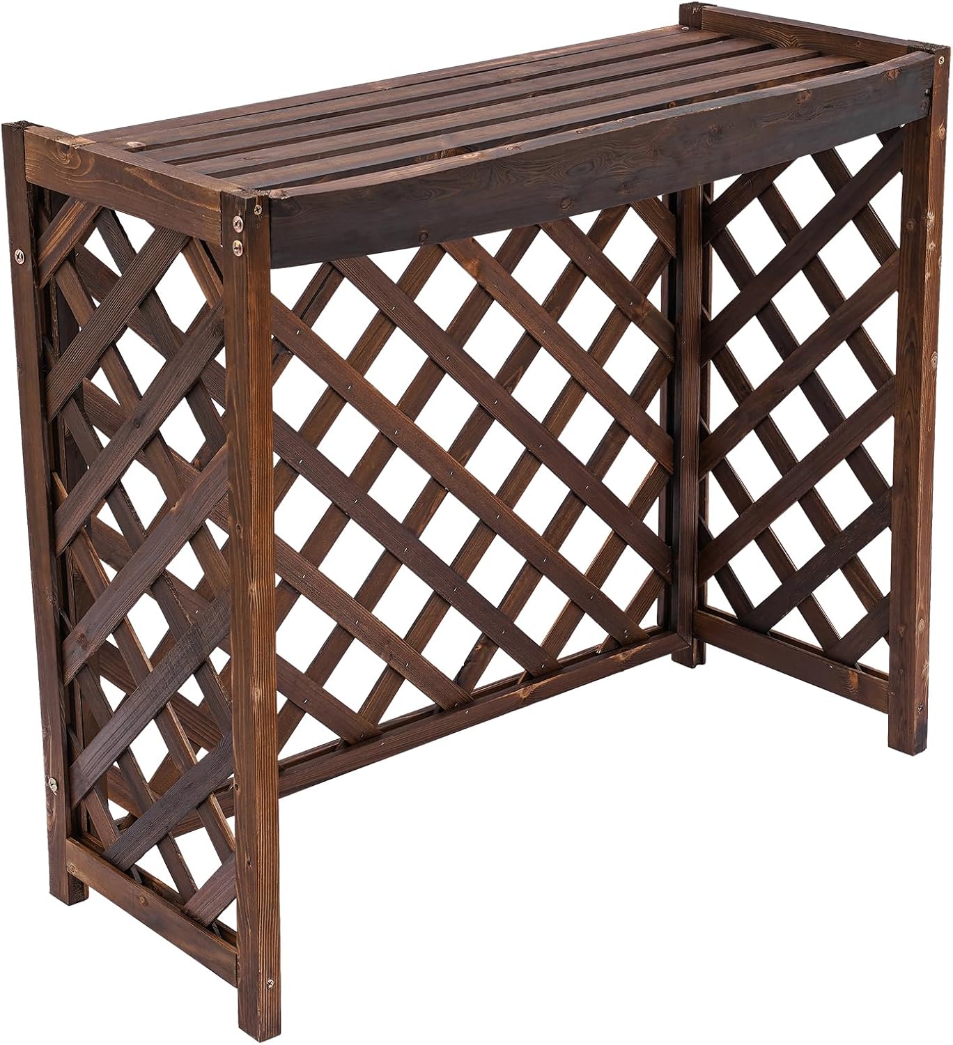 Hide AC & Enhance Outdoor Privacy with Brown Screen! – GearMustHave