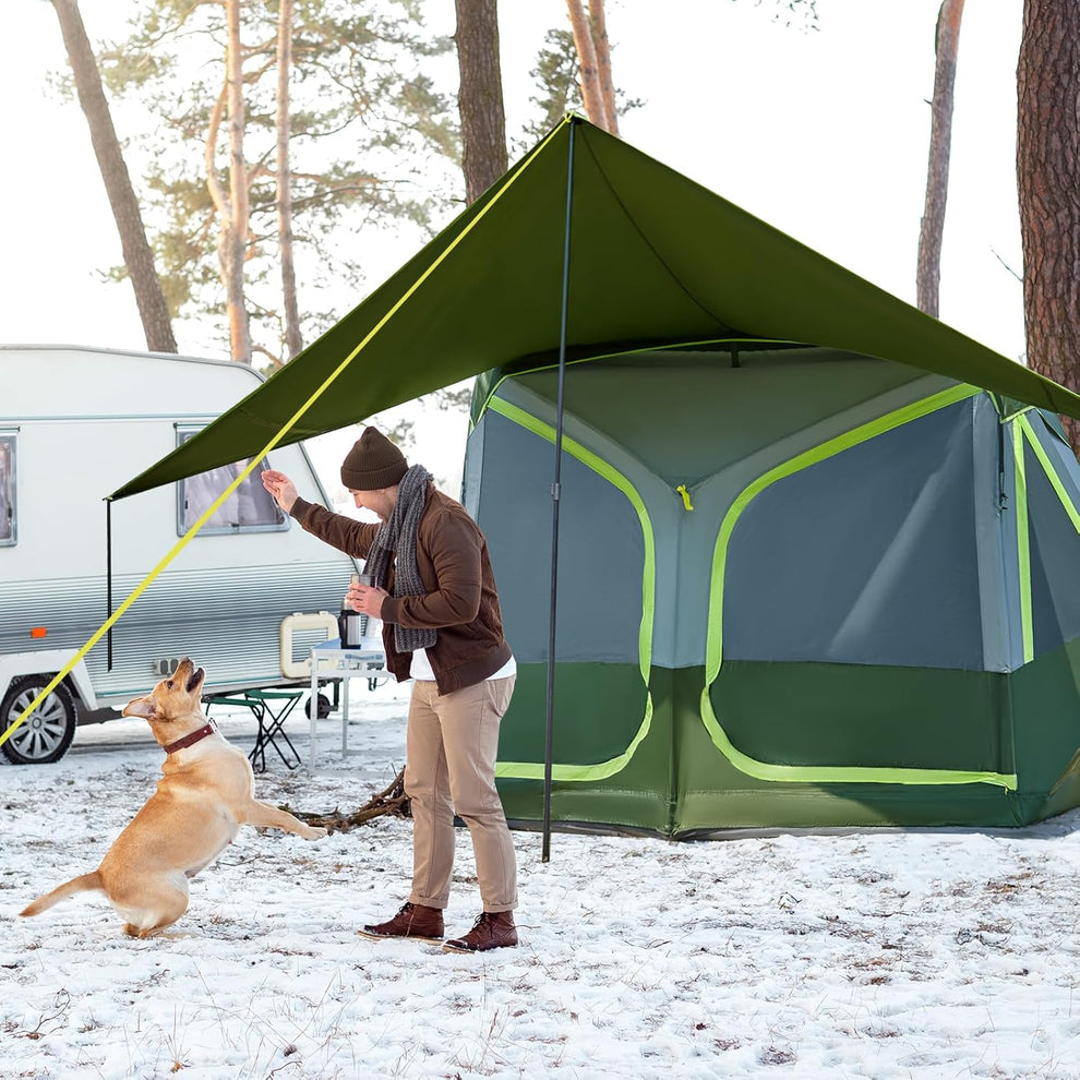 TIMBER RIDGE Instant Pop Up Cabin Tent, 60s Setup – GearMustHave