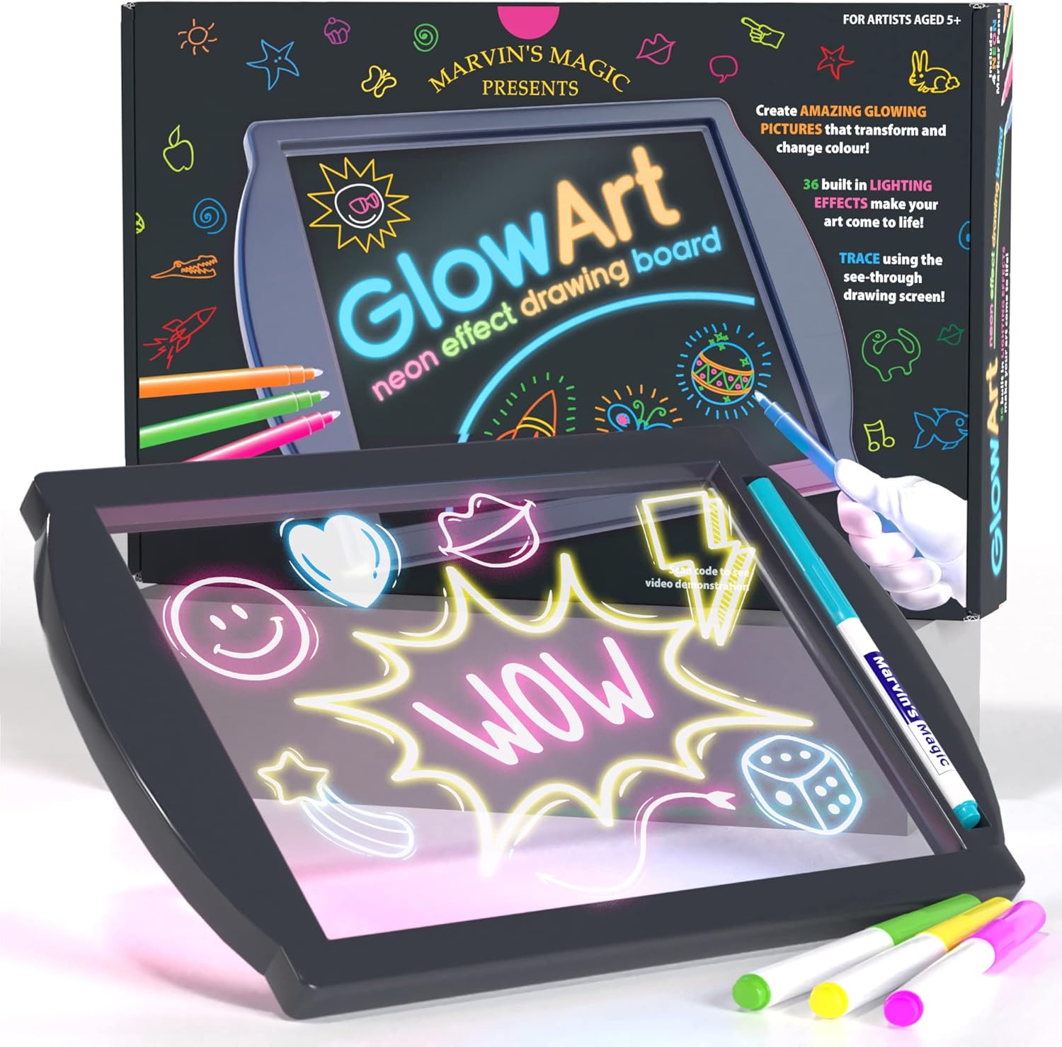 Glow Art Drawing Tablet Kit for Kids – GearMustHave