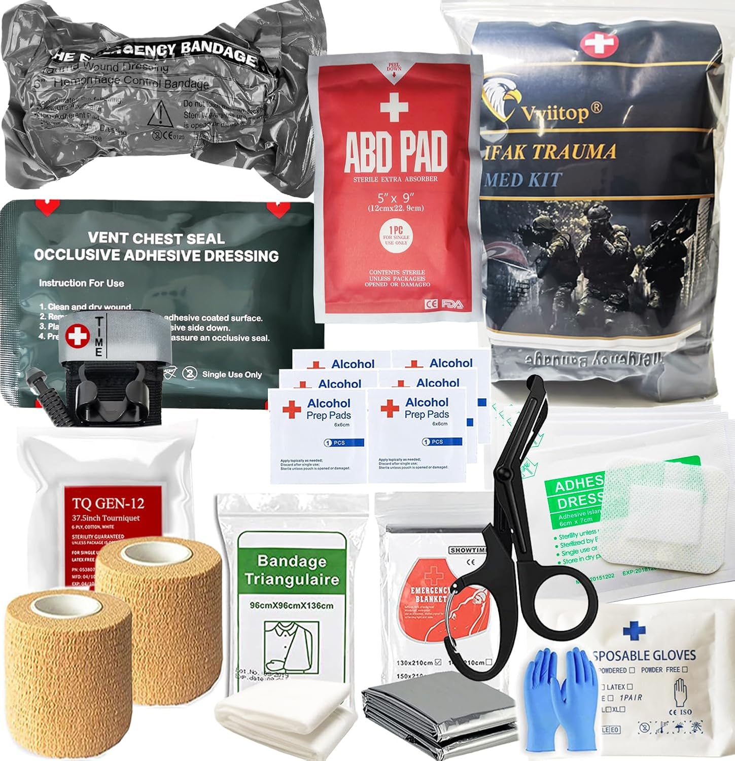 Advanced Trauma First Aid Kit | Bleeding Control | Vviitop – GearMustHave
