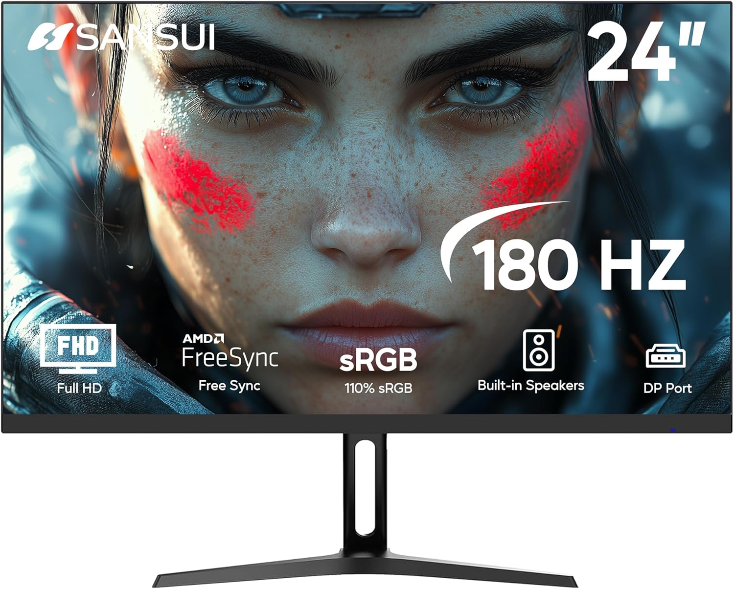 SANSUI 24 FHD Monitor - 180Hz Refresh Rate – GearMustHave