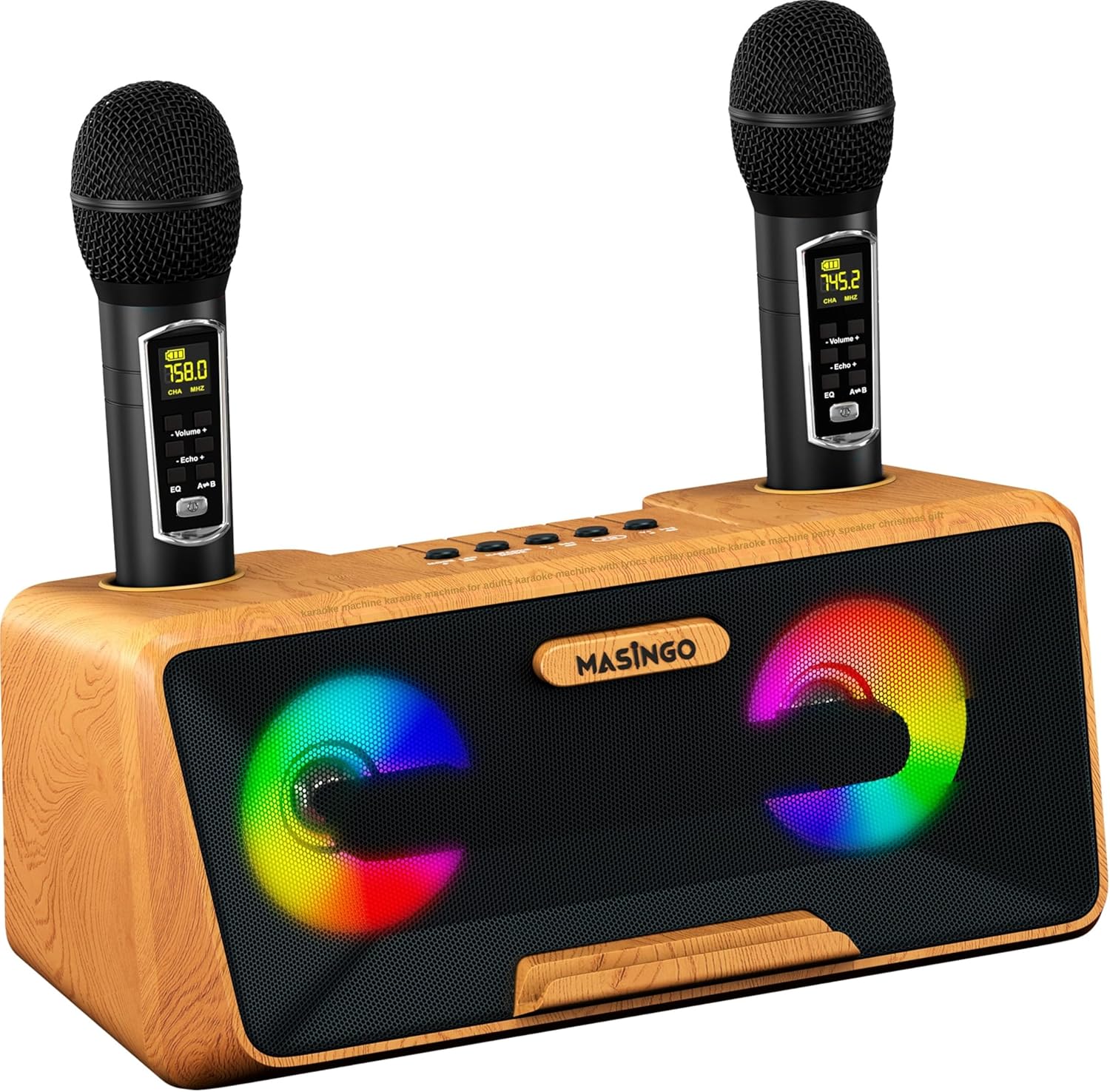 Wireless Karaoke Fun with LED Lights by MASINGO – GearMustHave