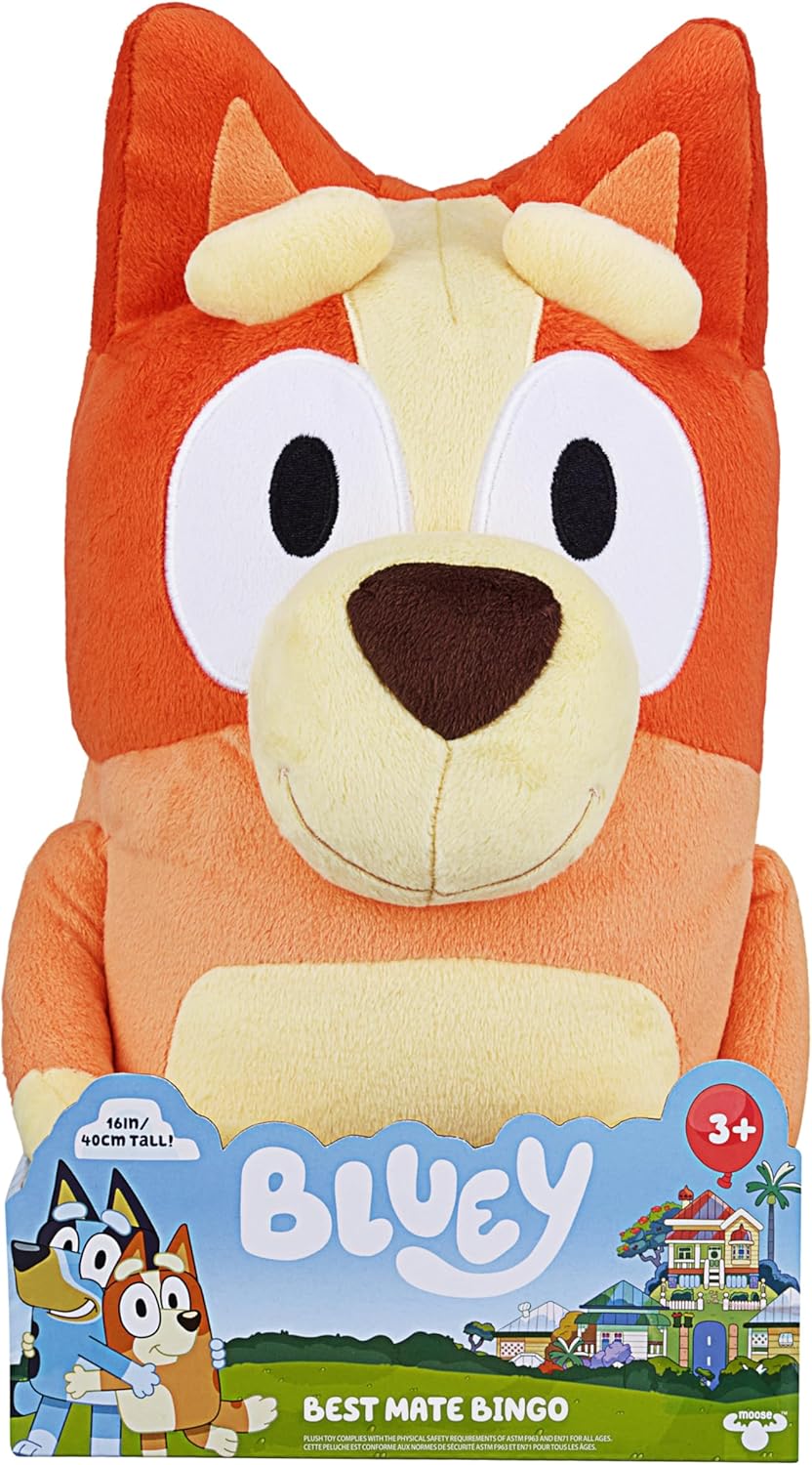 Bluey Jumbo Plush: Huggable Bingo - 16in, Multicolor – GearMustHave