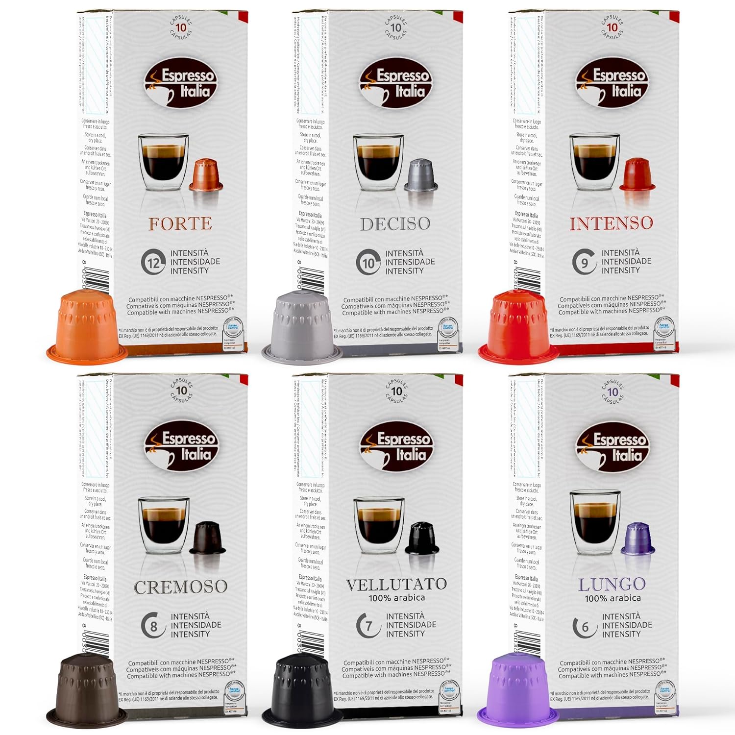 Italian Flavor Variety Pack - 100 Espresso Capsules – GearMustHave
