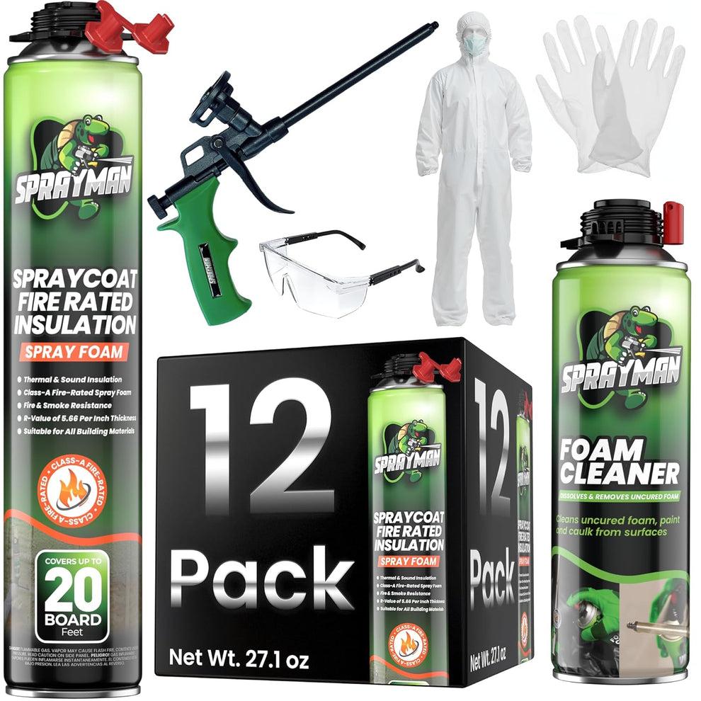 Spraycoat Fire Rated Spray Foam Insulation Kit for Energy Savings ...