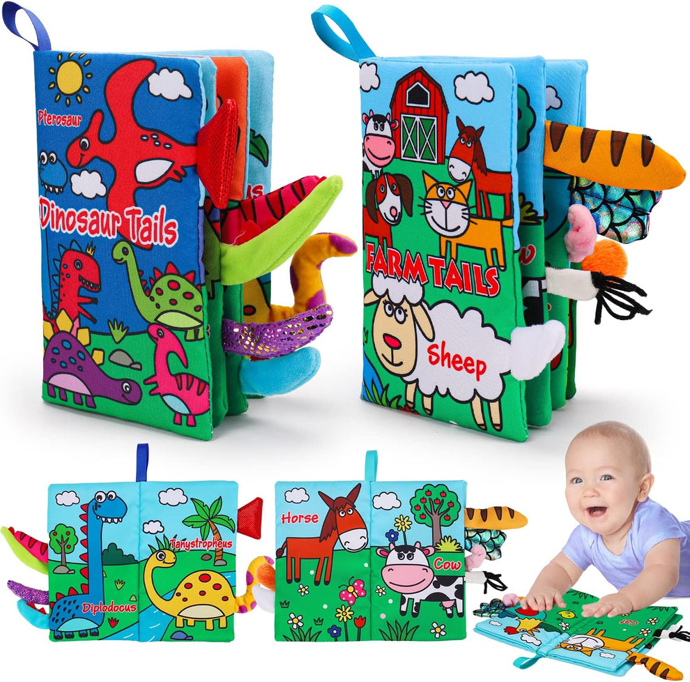 Interactive Baby Sensory Books Set - Early Development Essentials ...