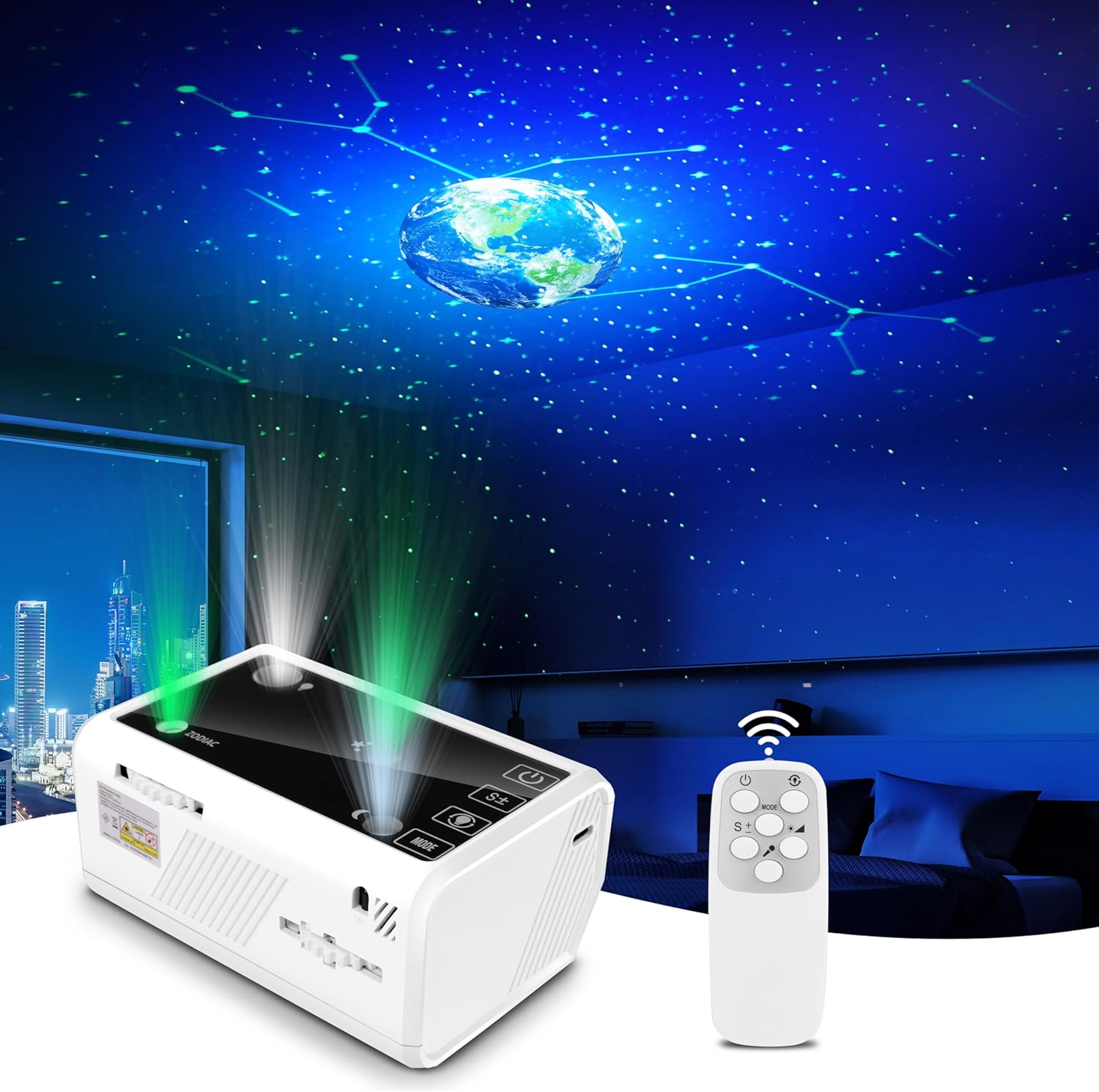 Galaxy Star Projector with Timer Remote, LBTP – GearMustHave
