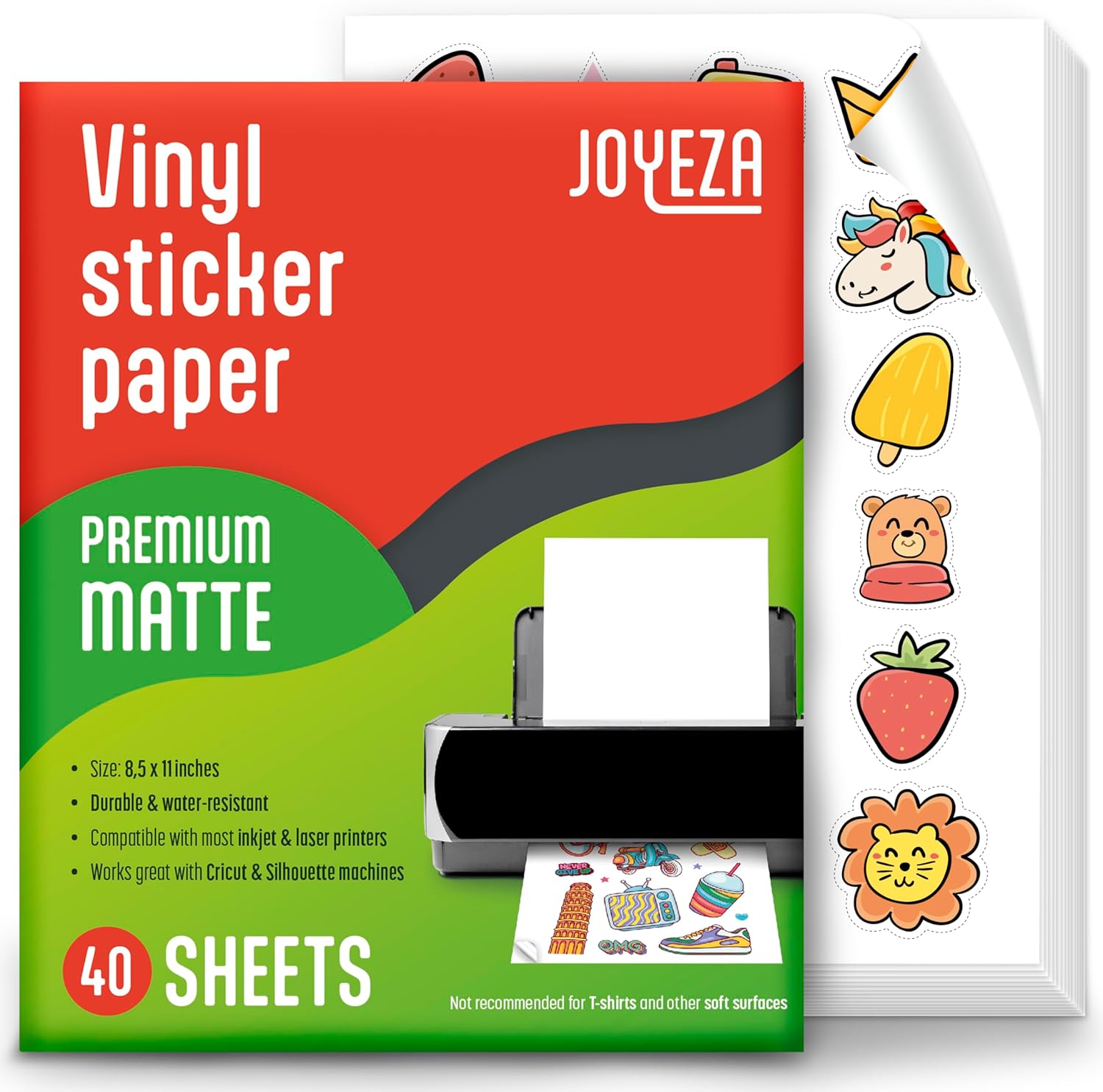Waterproof Matte Sticker Paper - 40 Sheets – GearMustHave