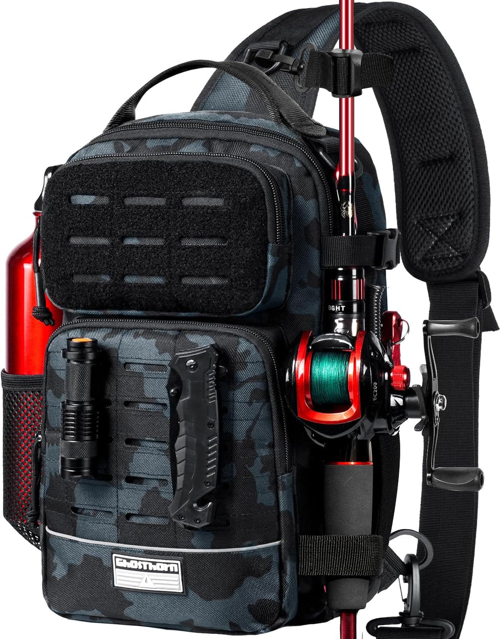 Ghosthorn Lightweight Fishing Backpack with Rod Holder – GearMustHave