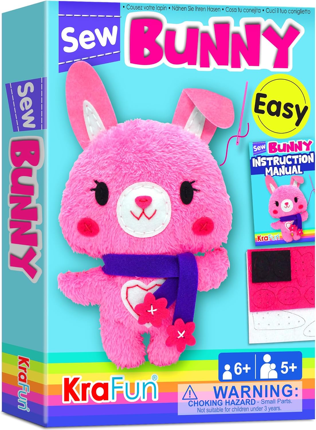 Bunny Sewing Kit: Fun & Educational Craft for Kids – GearMustHave