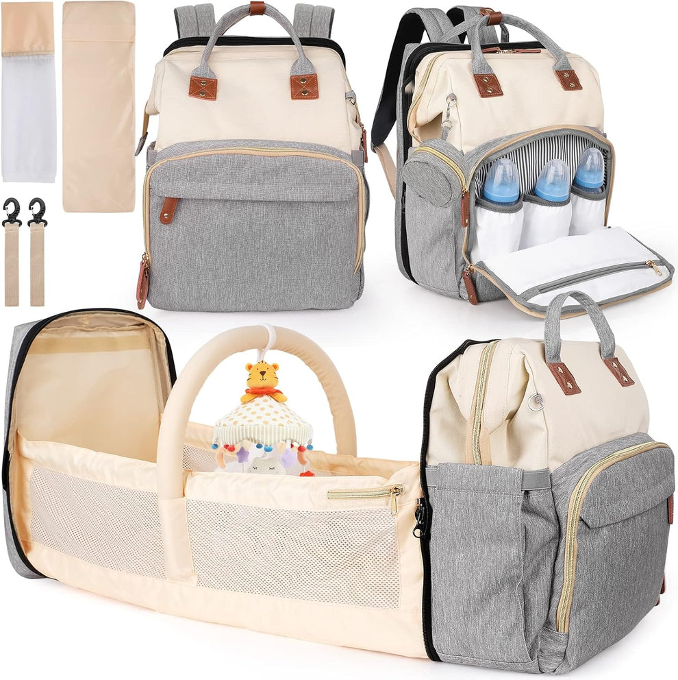 Sanchamy Diaper Backpack: Expandable, Stylish Travel Essential ...