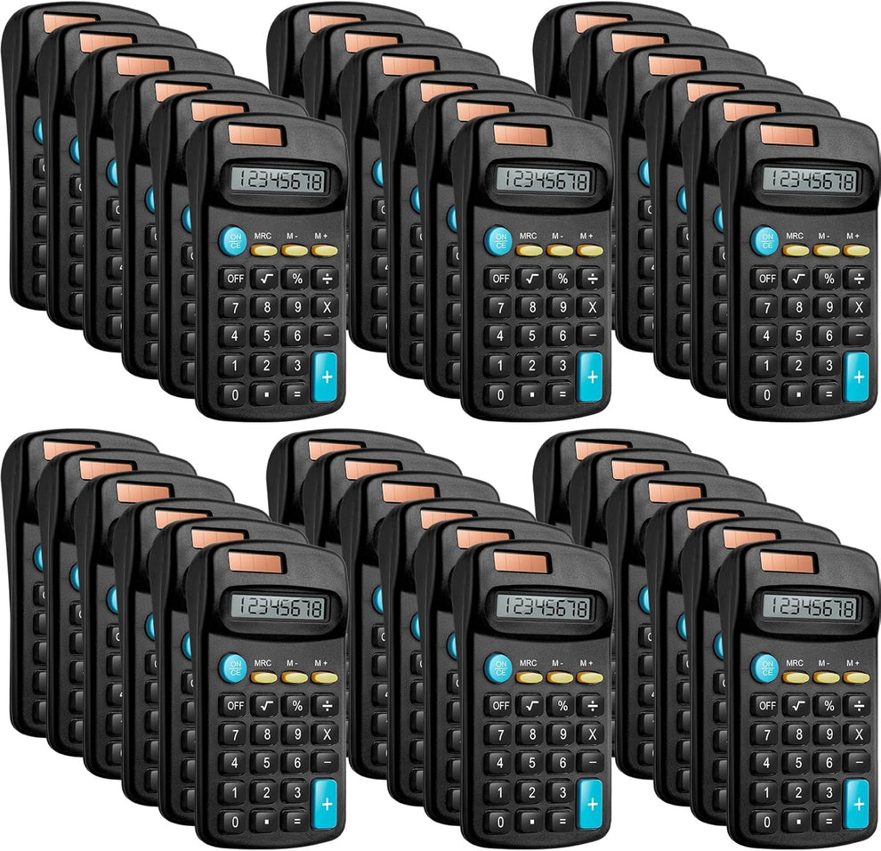 Compact 8-Digit Solar Dual Power Calculator Set – GearMustHave