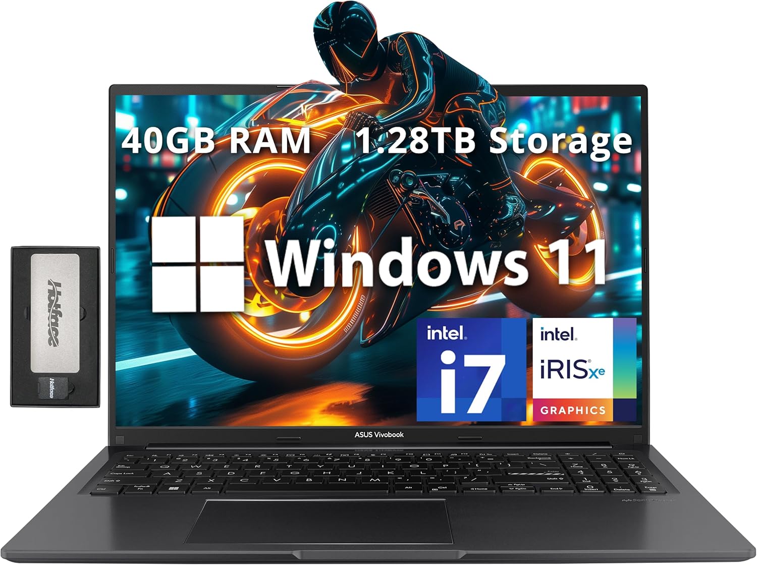ASUS Vivobook WUXGA Laptop: Intel i7, 40GB RAM, 1.28TB Storage ...