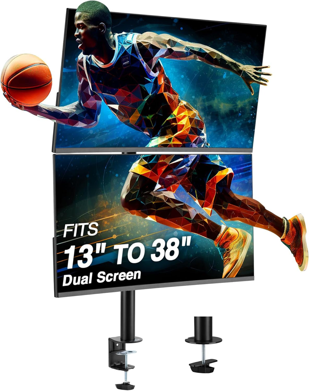 AVLT 38 Vertical Dual Monitor Stand - Maximize Workspace – GearMustHave