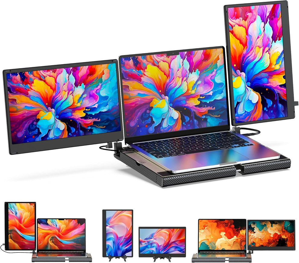 Triple Monitor Laptop Screen Extender - Boost Productivity! – GearMustHave