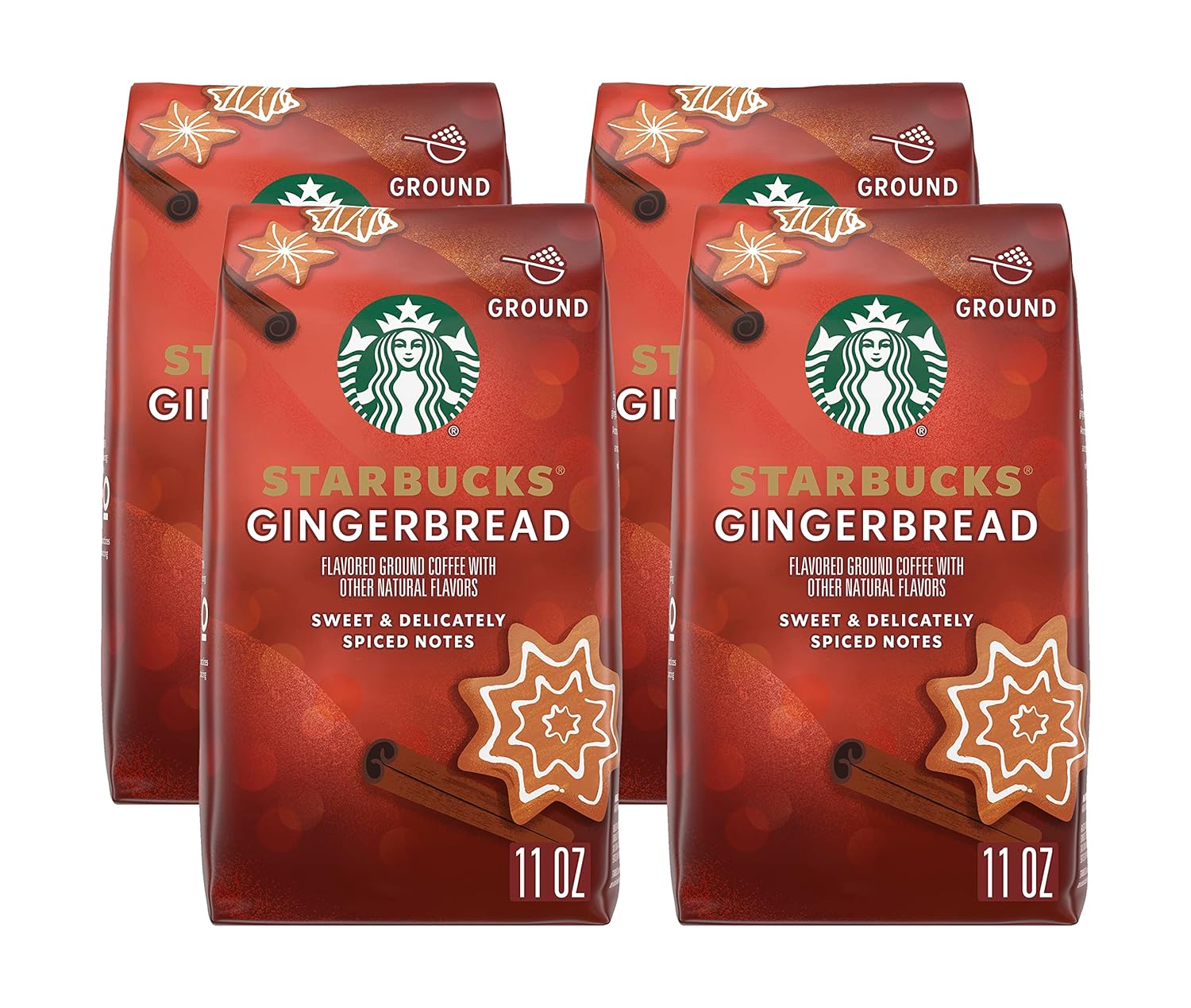 Starbucks Gingerbread Ground Coffee 4-Pack – GearMustHave