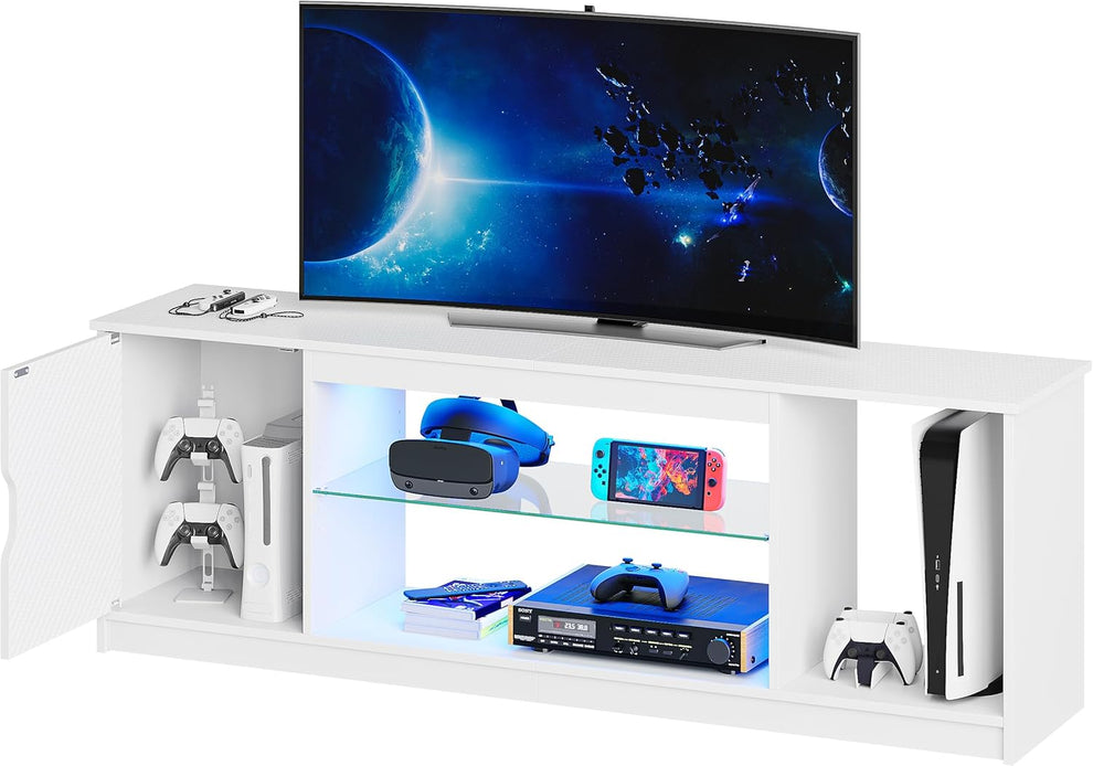 Modern Gaming TV Stand: 22 RGB Modes – GearMustHave
