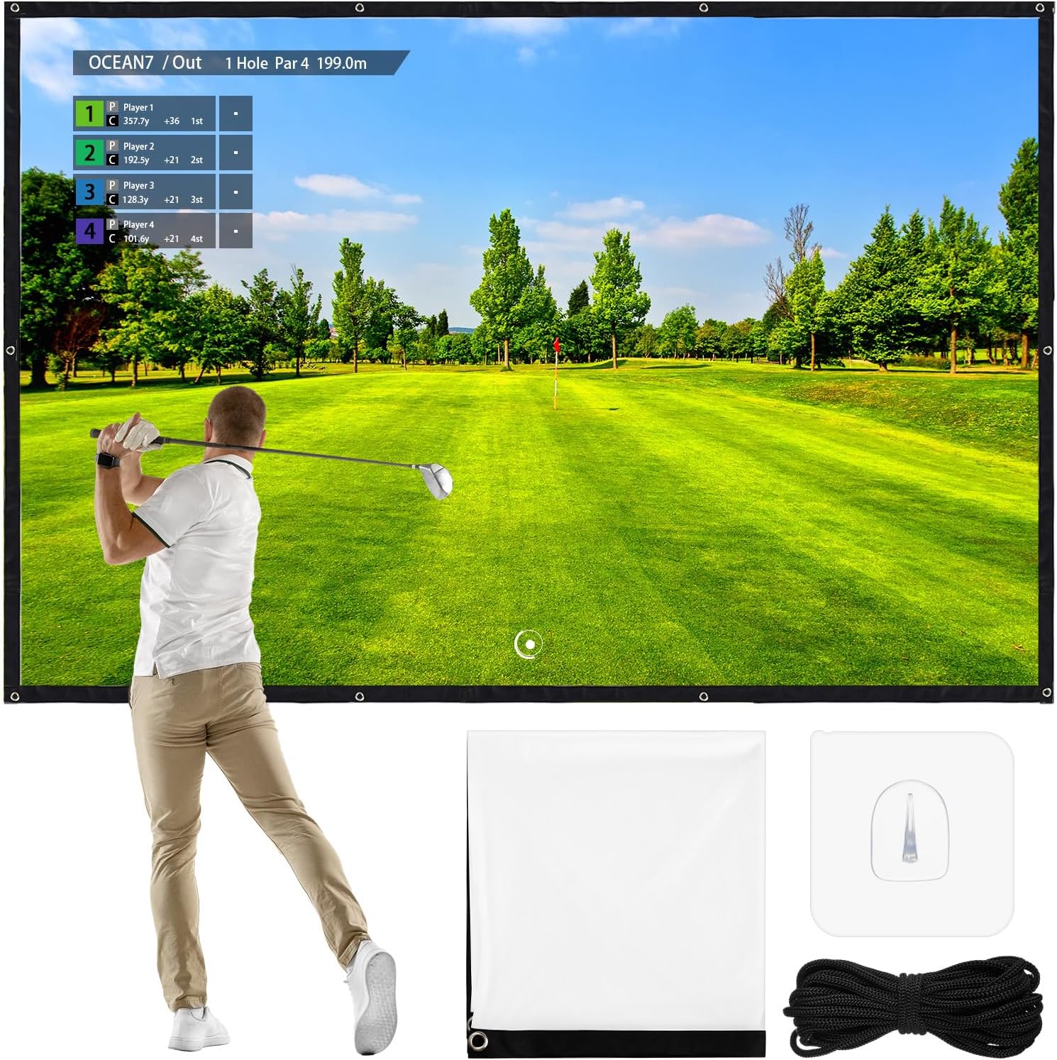 Ultra Clear Golf Screen for Precision Training – GearMustHave