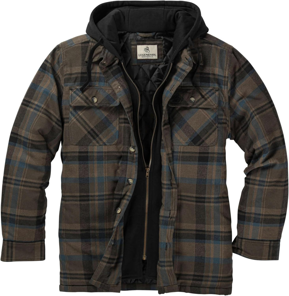 Legendary Whitetails Men's Quilted Flannel Shirt Jacket – GearMustHave