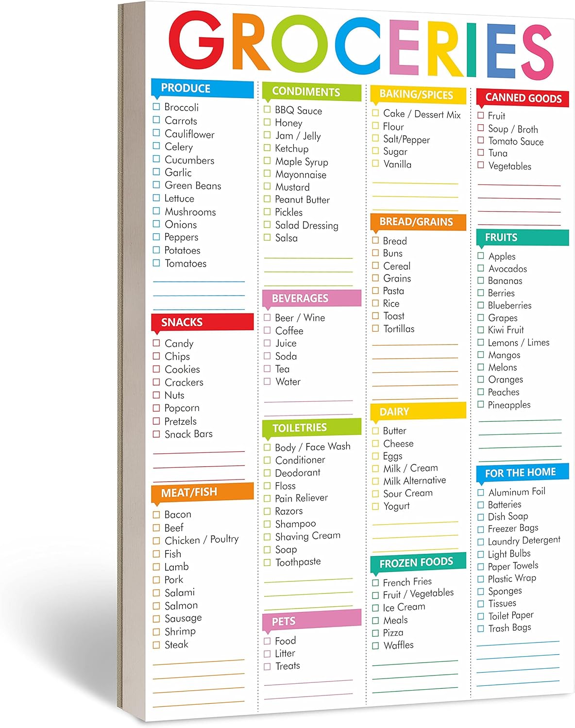 Stay Organized with 90-Sheet Grocery List Magnet Pad! – GearMustHave