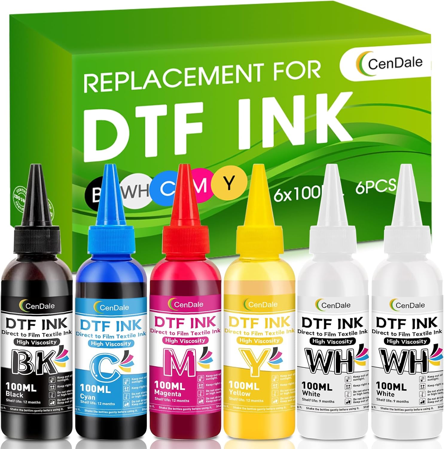 600ML DTF Ink Set - Upgraded for Vibrant Transfers! – GearMustHave